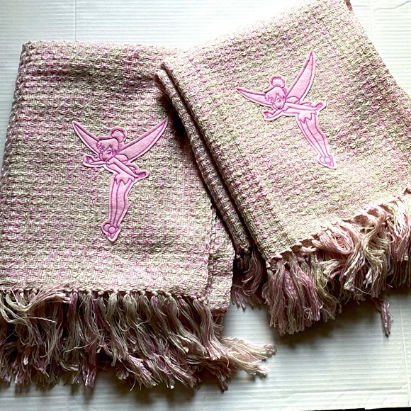 Disney | Bedding | Two Disney Tinker Bell Woven Throw 5 X 60 Polyester ...